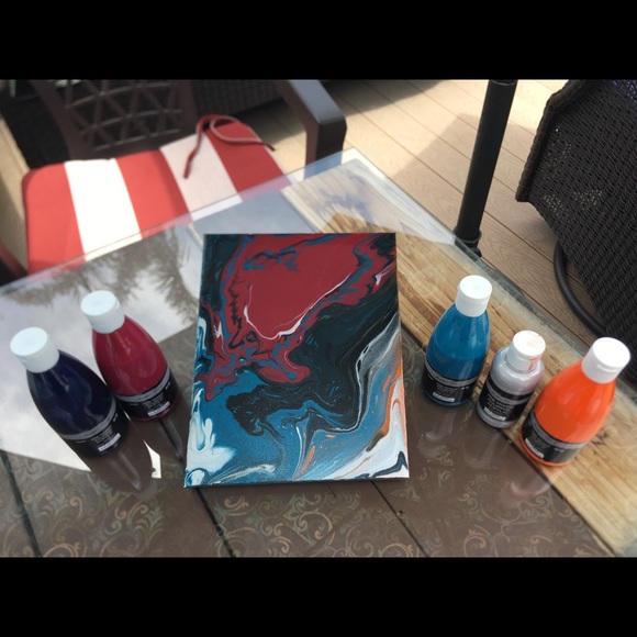 Art | Acrylic Pour Paint Underwater Catapult | Poshmark